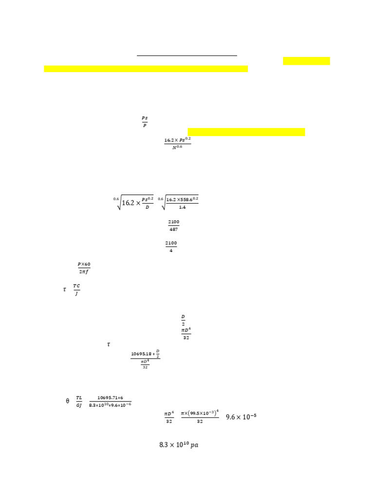 Shaft Dia Calculation | PDF | Propeller | Ships