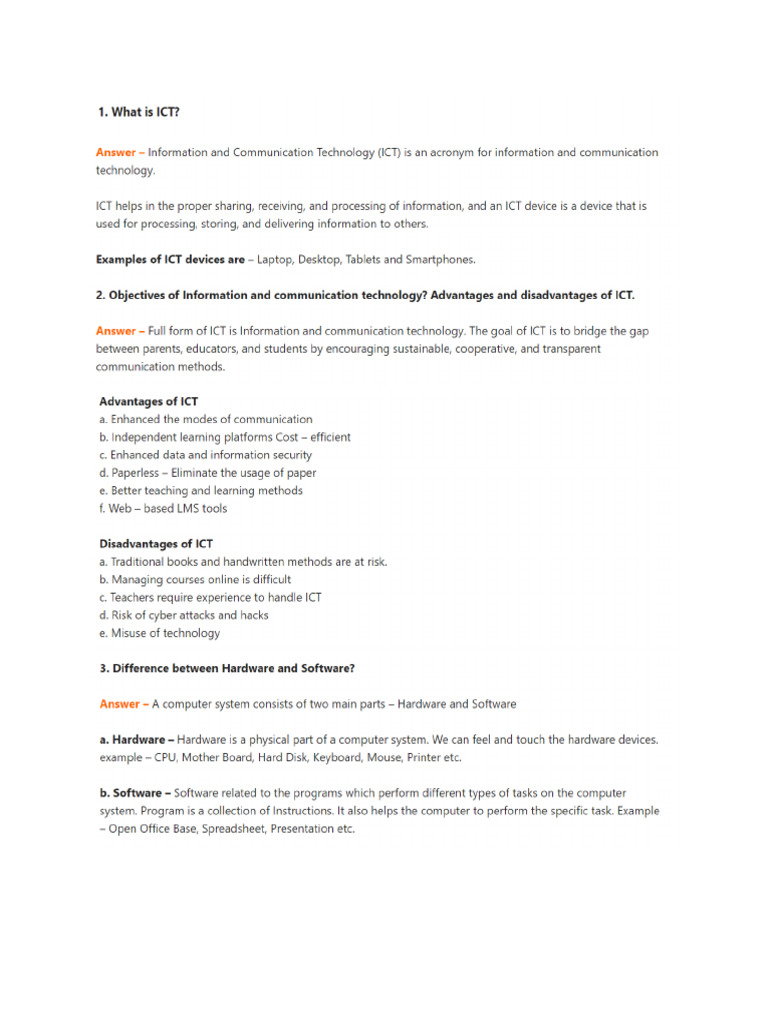 Basic Ict Skills | PDF