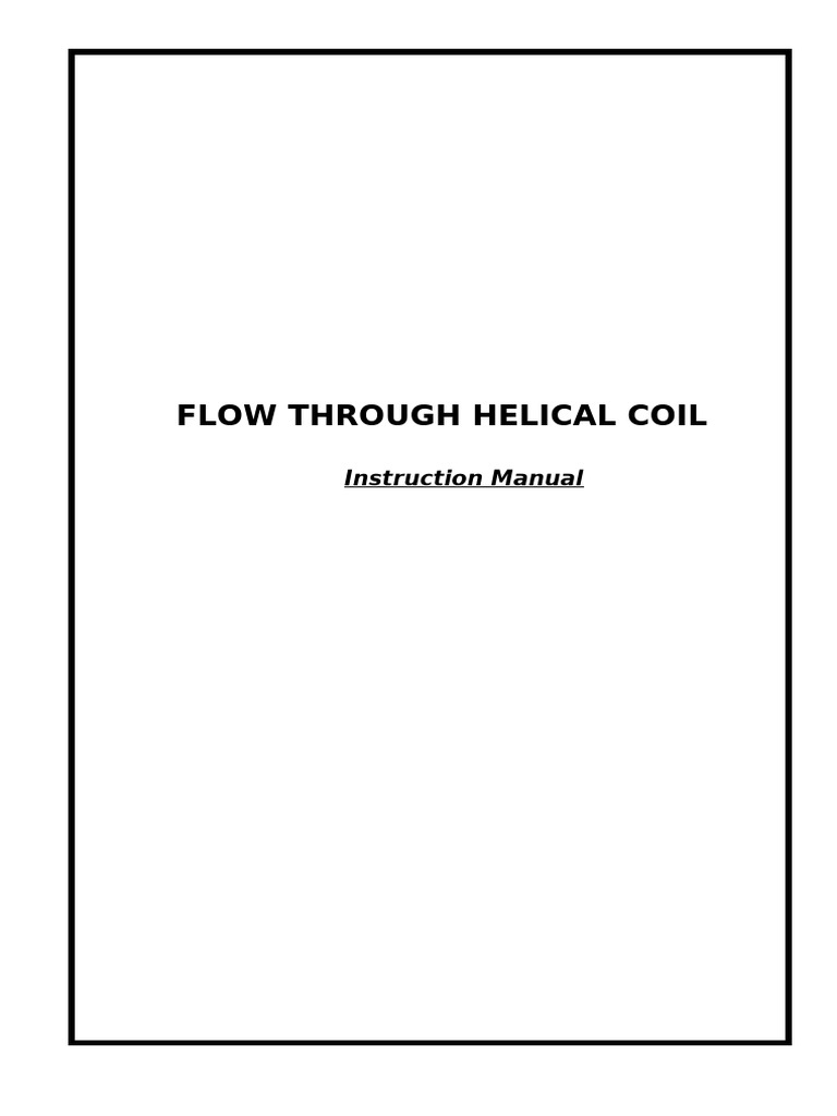 Friction Factor in Helical Coil Flow | PDF | Reynolds Number | Fluid ...