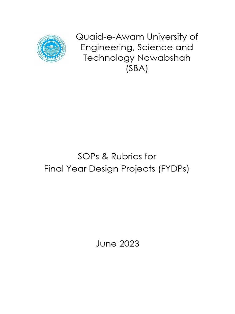 FYDP_Policy_Final | PDF | Evaluation | Engineering