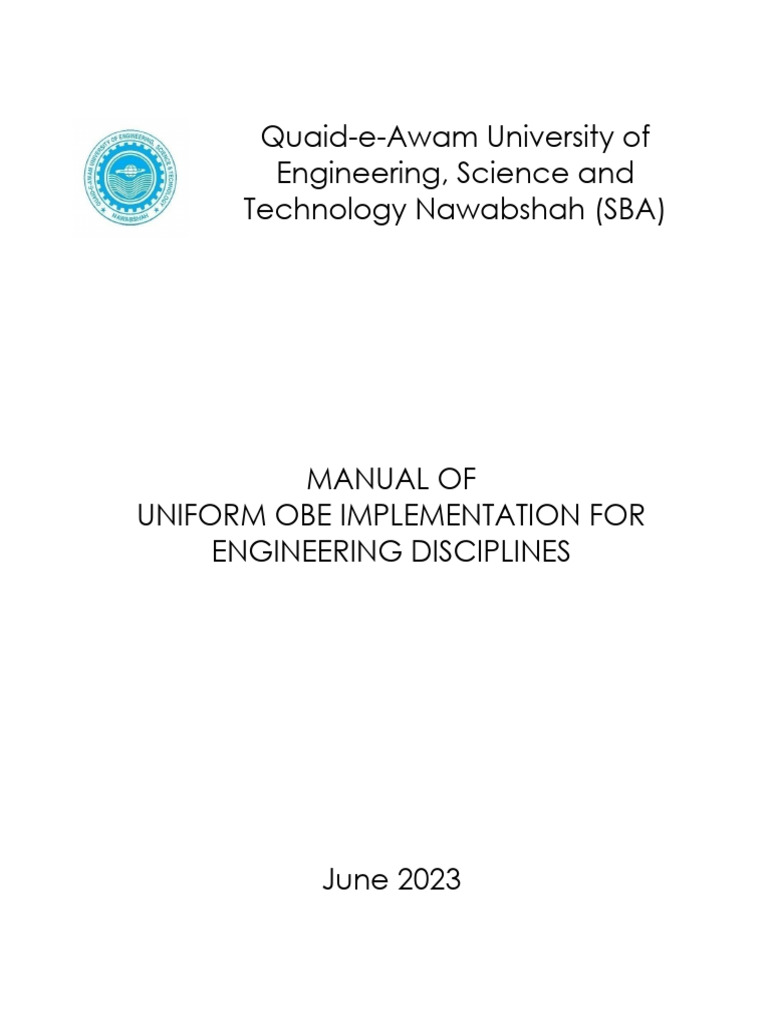 QUESTUniformOBEImplementationFinalUpdated | PDF | Engineering | Science