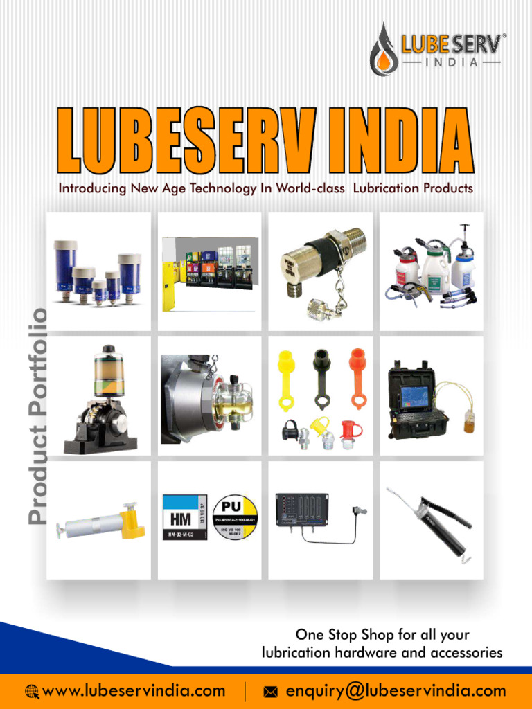 Lubeserv Product Portfolio Catalog | PDF | Valve | Motor Oil