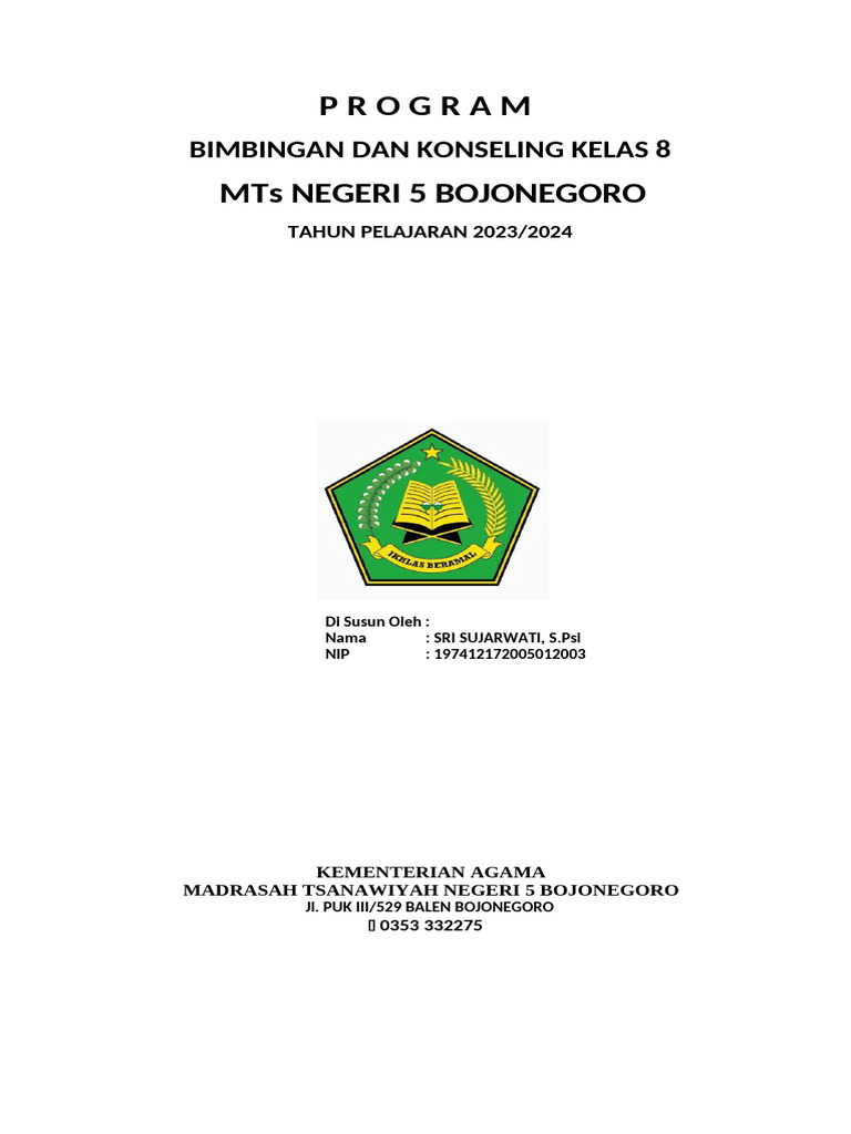 3. PROGRAM BK SMP KELAS 8 KURMER - SIAP CETAK-compressed | PDF