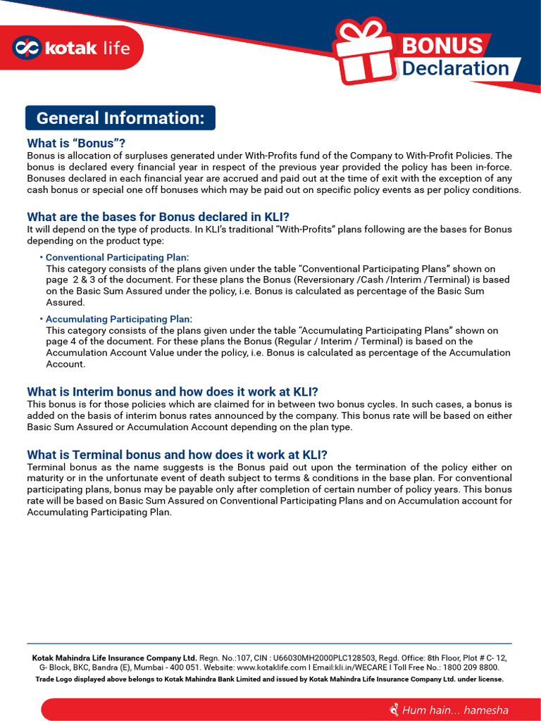 Bonus Information (1) | PDF | Personal Finance | Economies