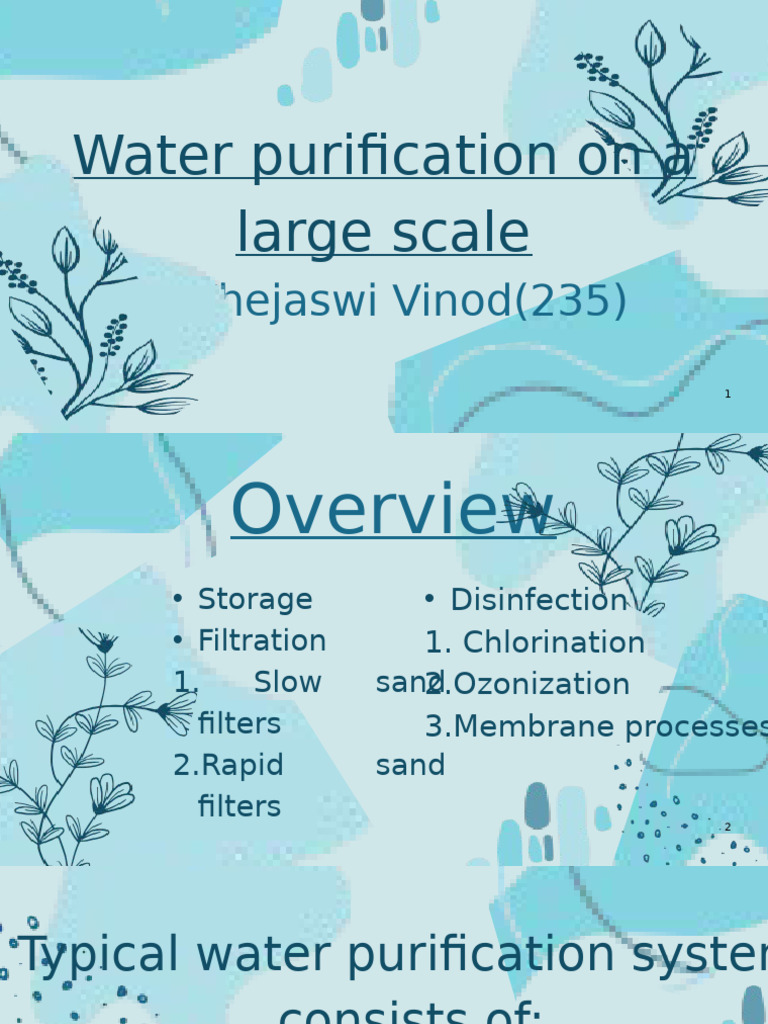 Large-Scale Water Purification Methods | PDF | Water Purification ...