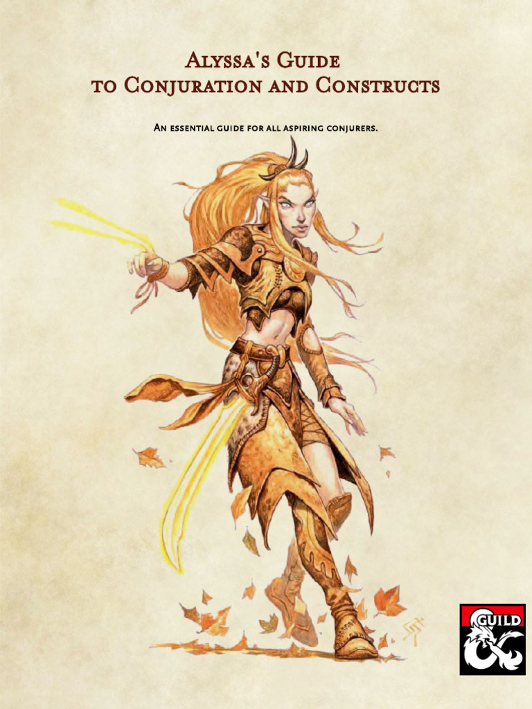 1014562-Alyssas Guide To Conjuration and Constructs | PDF | Dungeons ...