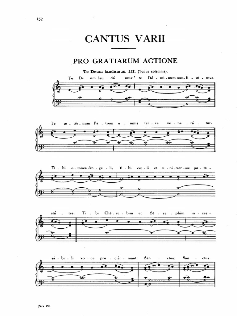 Te Deum (Tonus Solemnis - NOH) | PDF