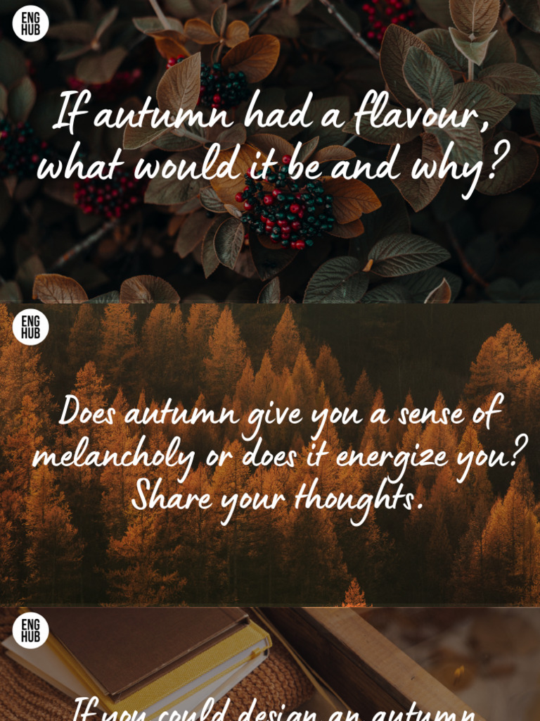 B1-B2 Autumn Conversation Questions | PDF