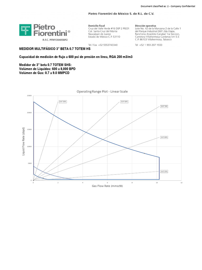 M29 Ficha Técnica MPFM 3 TOTEM HS Medición | PDF | Mechanical Engineering | Gases