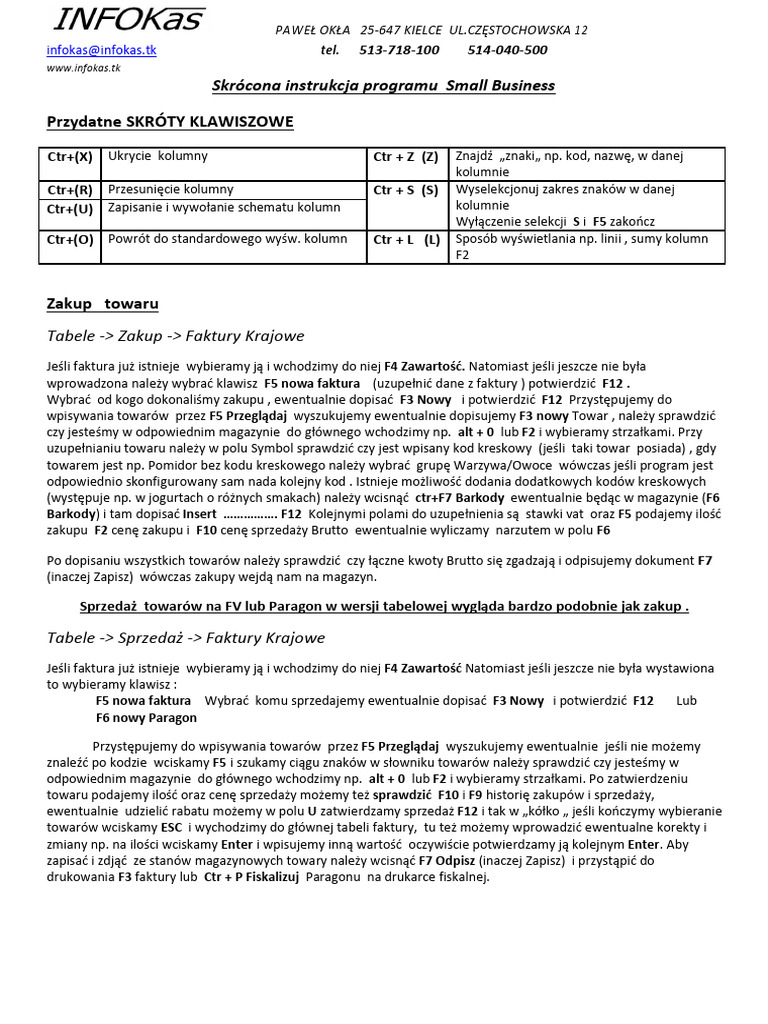 Small Buss Instr | PDF