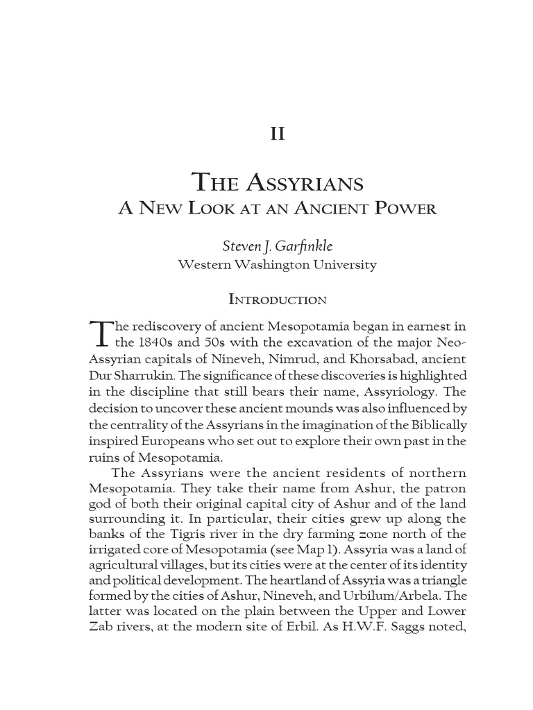 The Assyrians A New Look at An Ancient P | PDF | Assyria | Babylonia