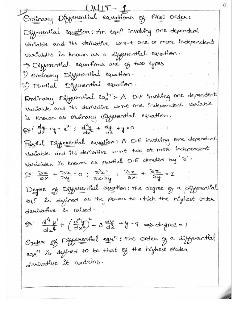 Unit -1 Ode Vc_merged | PDF | Image Scanner | Sources