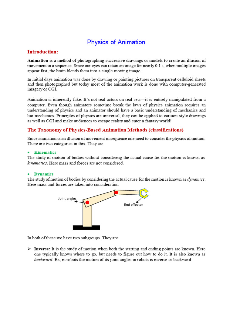 Physics of Animation New | PDF | Force | Acceleration