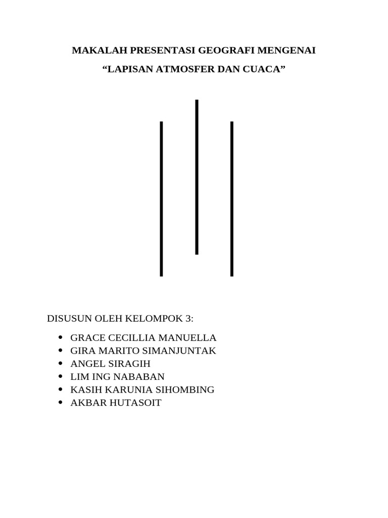 Lapisan Atmosfer dan Cuaca Bumi | PDF