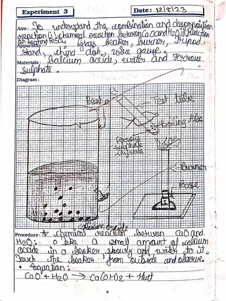 STD 10 Sci Experiment 03 | PDF