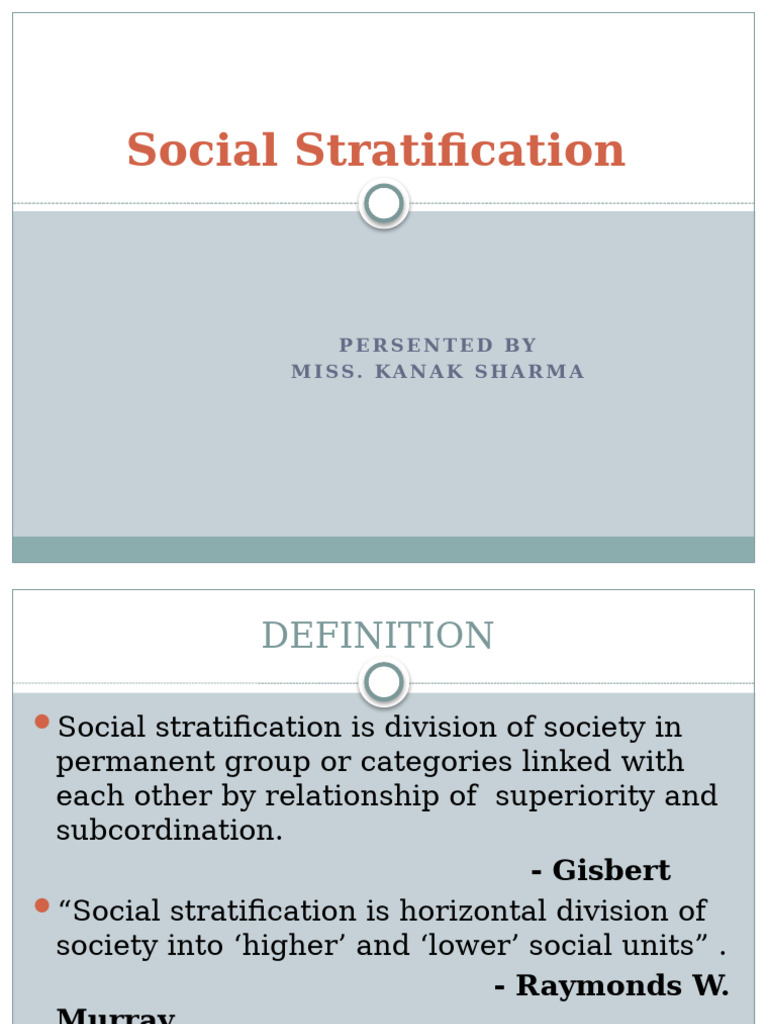 Social Stratification-3 | PDF | Race (Human Categorization) | Social Mobility