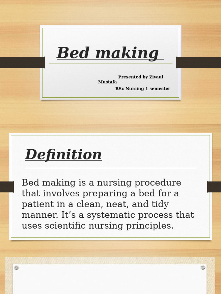 Bed Making Ziyaul Mustafa | PDF