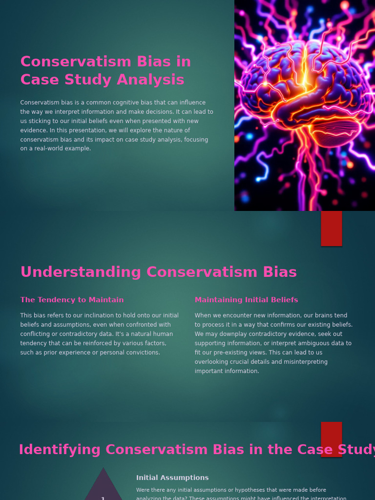 Conservatism Bias in Case Study Analysis | PDF | Bias | Cognition
