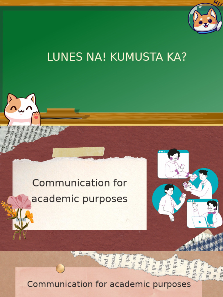 Communication For Academic Purposes | PDF | Concept | Definition
