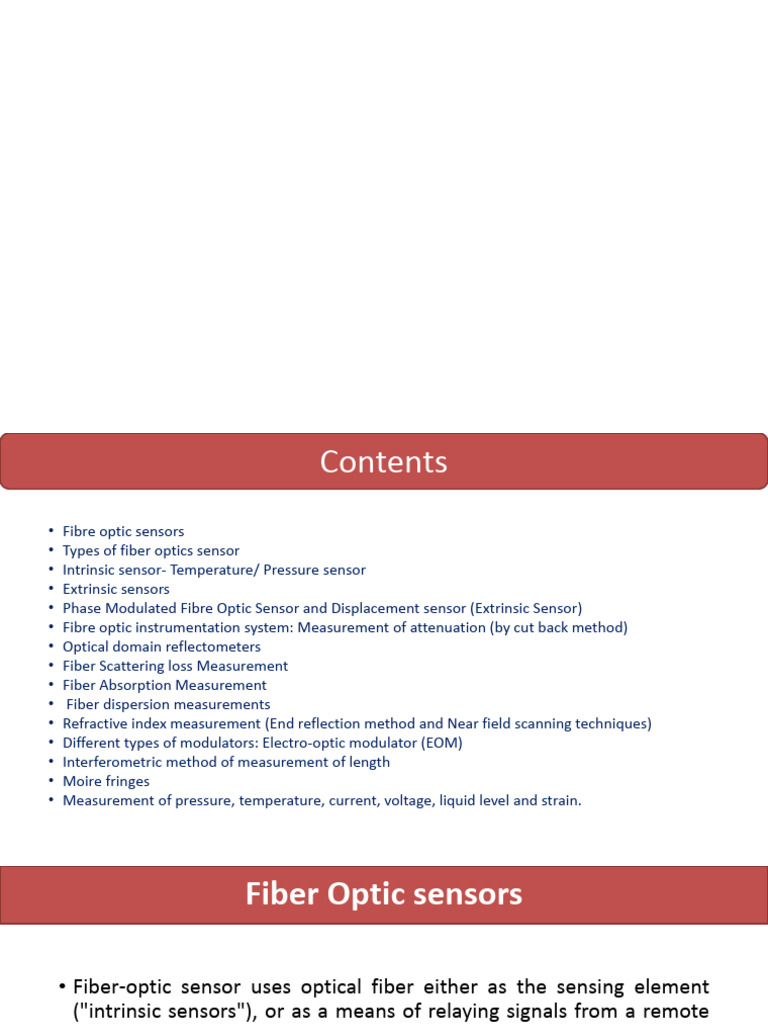 UNIT II new | PDF | Optical Fiber | Interferometry