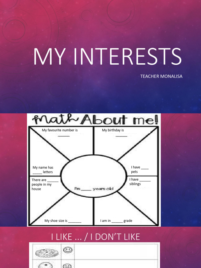 Personal Interests and Descriptions | PDF