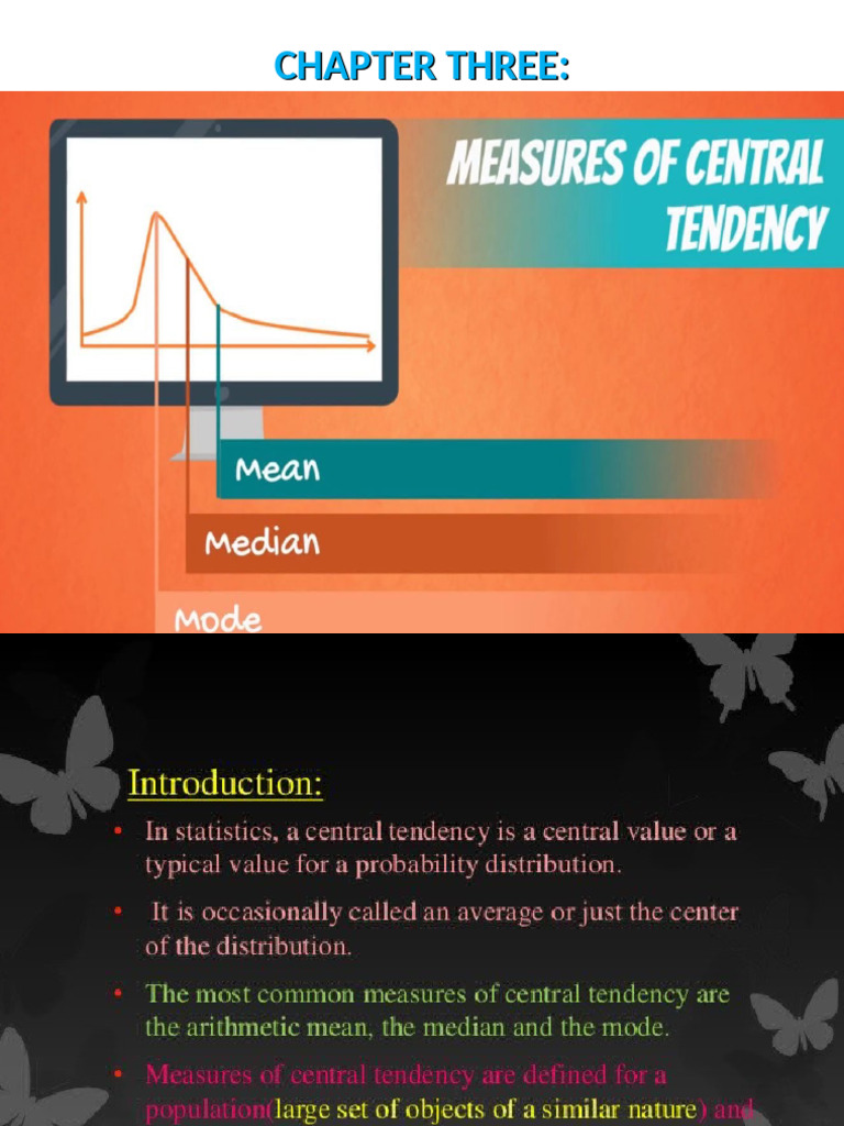 Chapter 3-Measures-Of-Central-Tendency | PDF | Mean | Arithmetic Mean