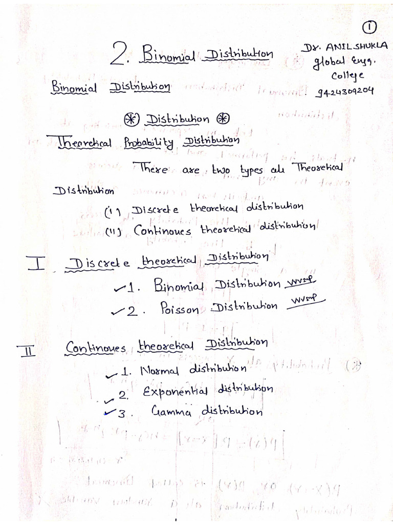 Binomial Distribution | PDF