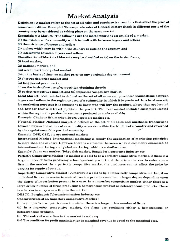 8) Market Analysis | PDF