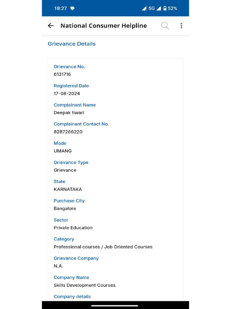 Consumer Complaint | PDF