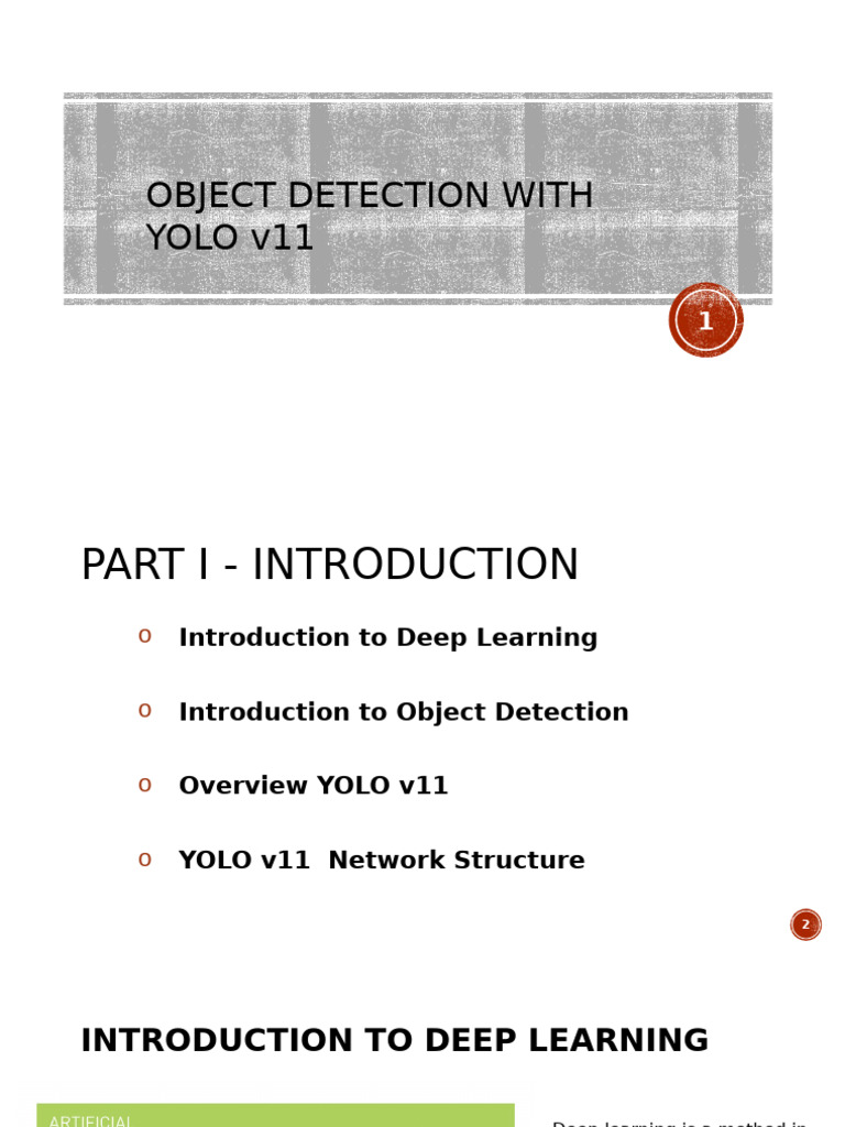 YOLOv11 Intro-class | PDF | Deep Learning | Artificial Intelligence