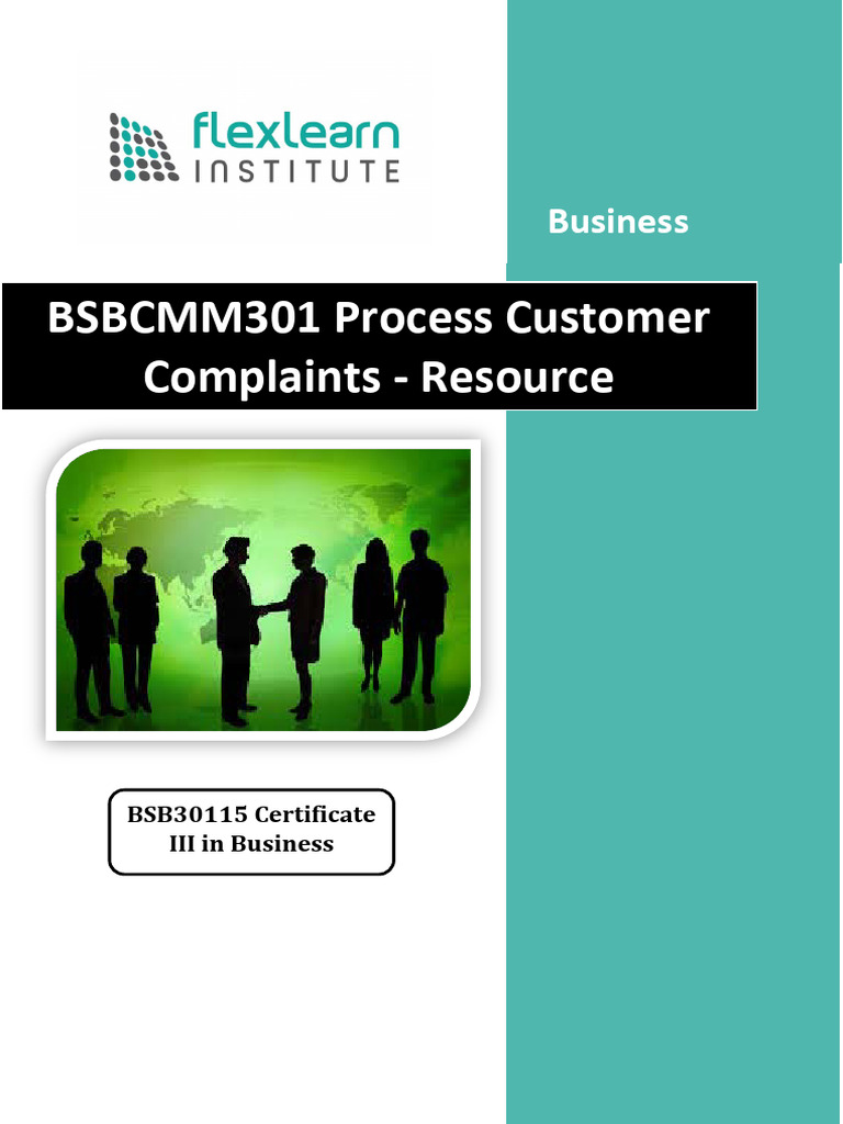3 bsbcmm301 Process Customer Complaints 818 | PDF | Educational ...