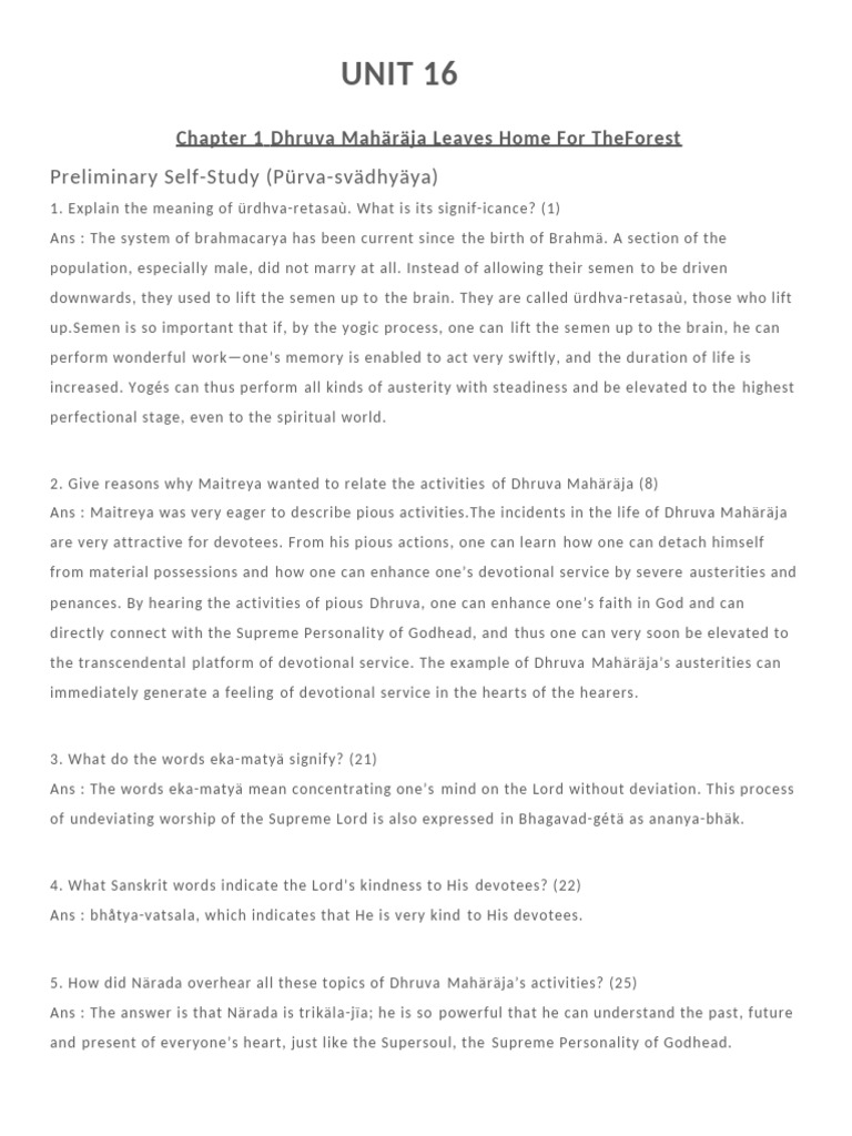 UNIT 16 | PDF | Vedas