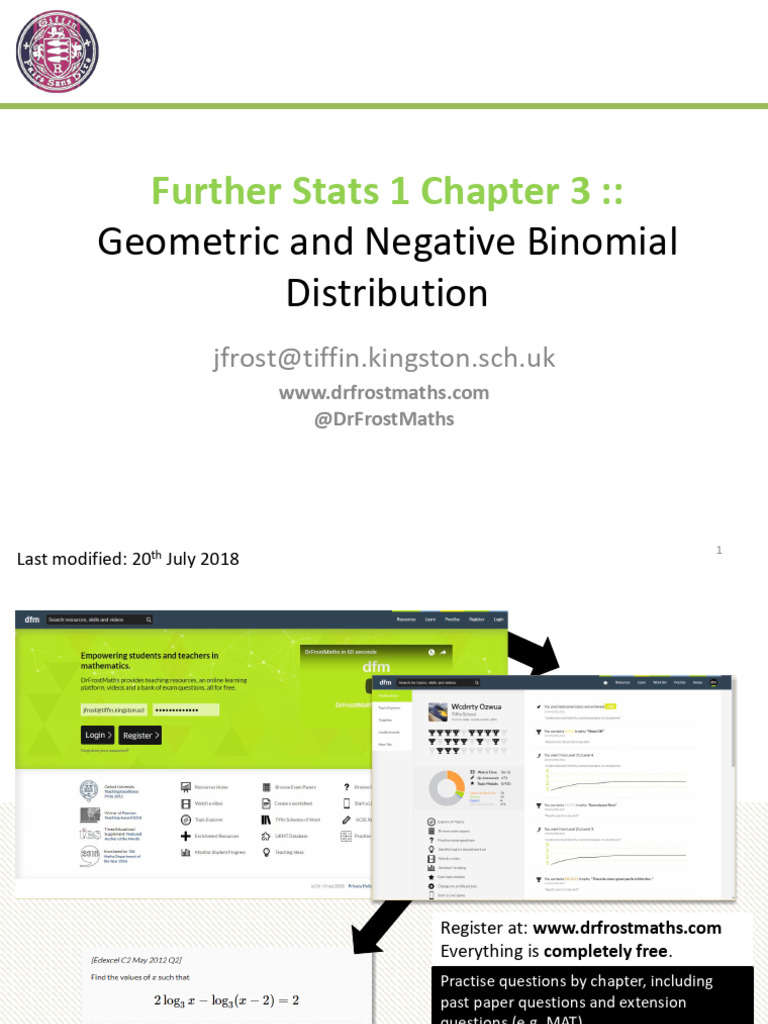 Geometric & Negative Binomial Distributions | PDF | Probability | Statistical Theory
