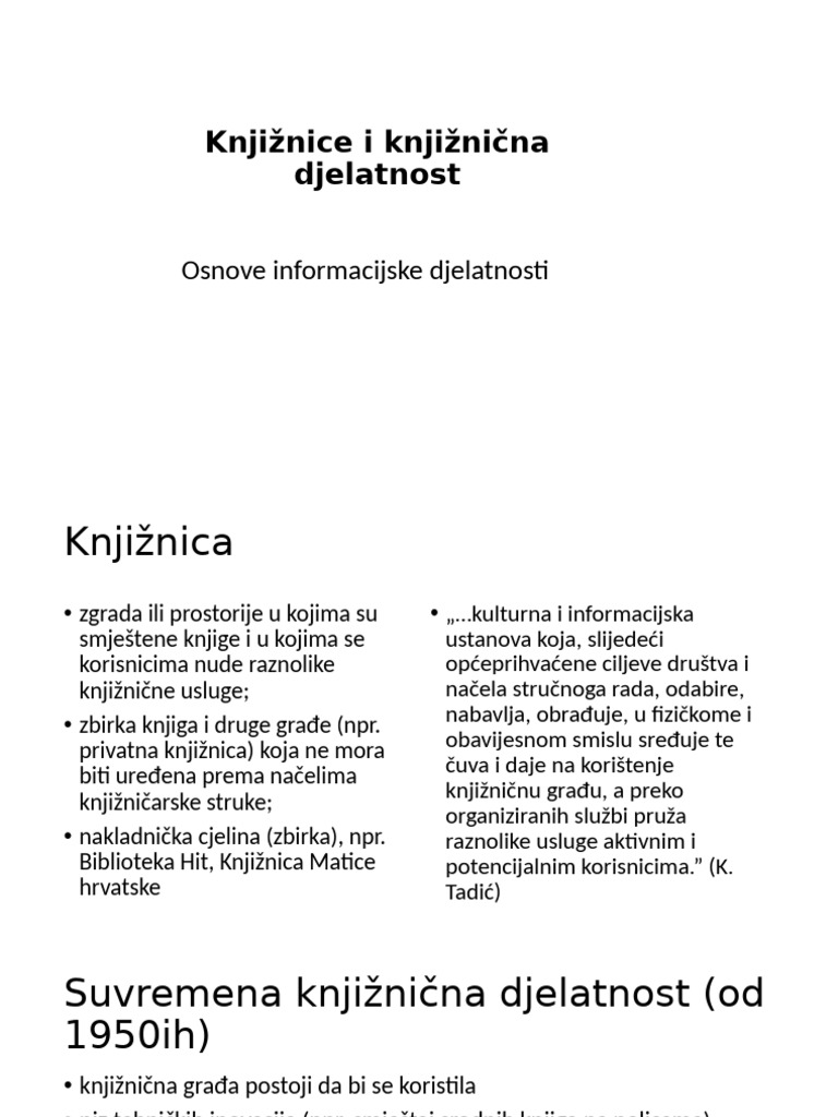 Knjiznice | PDF