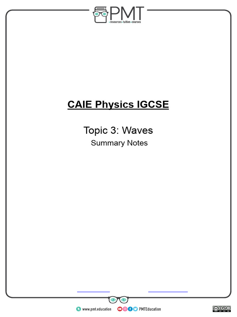 Summary Notes - Topic 3 CAIE Physics IGCSE | PDF | Electromagnetic ...