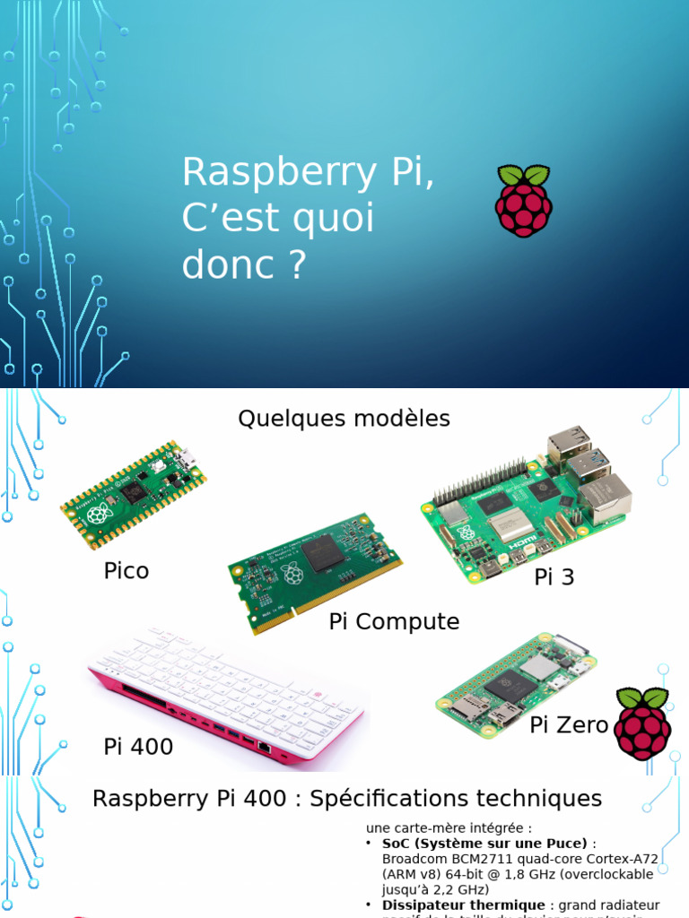 Présentation Installation configuration rev02 | PDF | Tarte aux framboises | Système d'exploitation