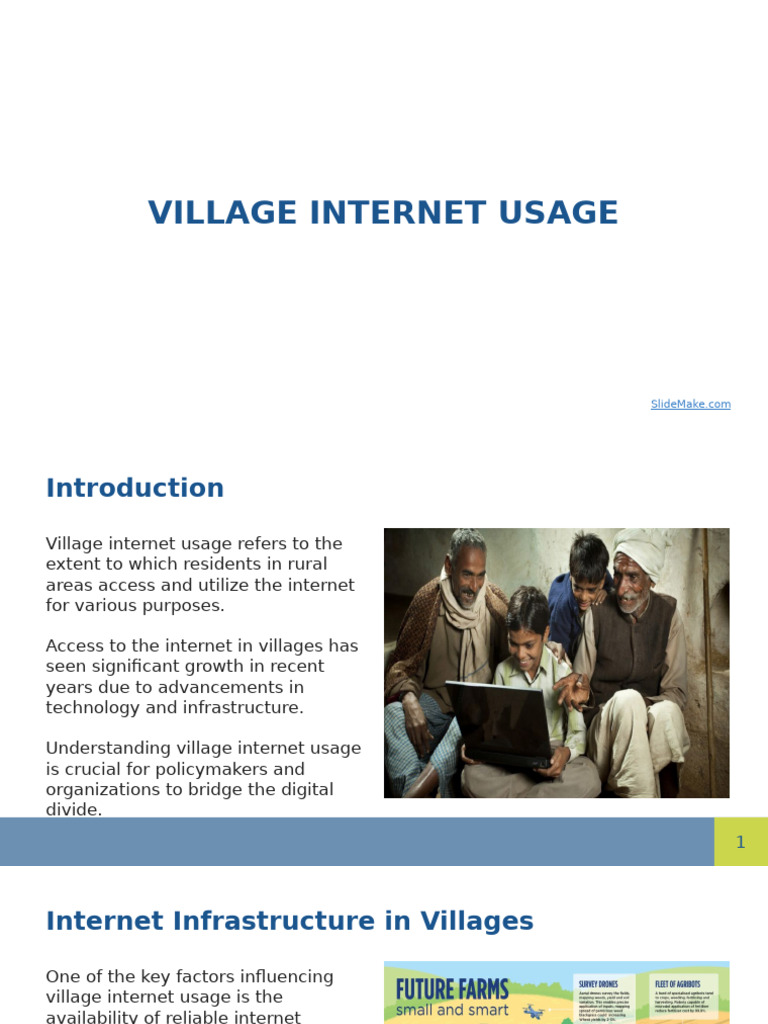 Village Internet Usage | PDF | Internet Access | Internet