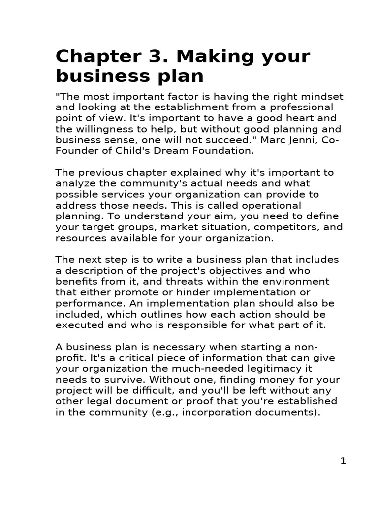 Chapter 3 revision | PDF | Nonprofit Organization | Goal