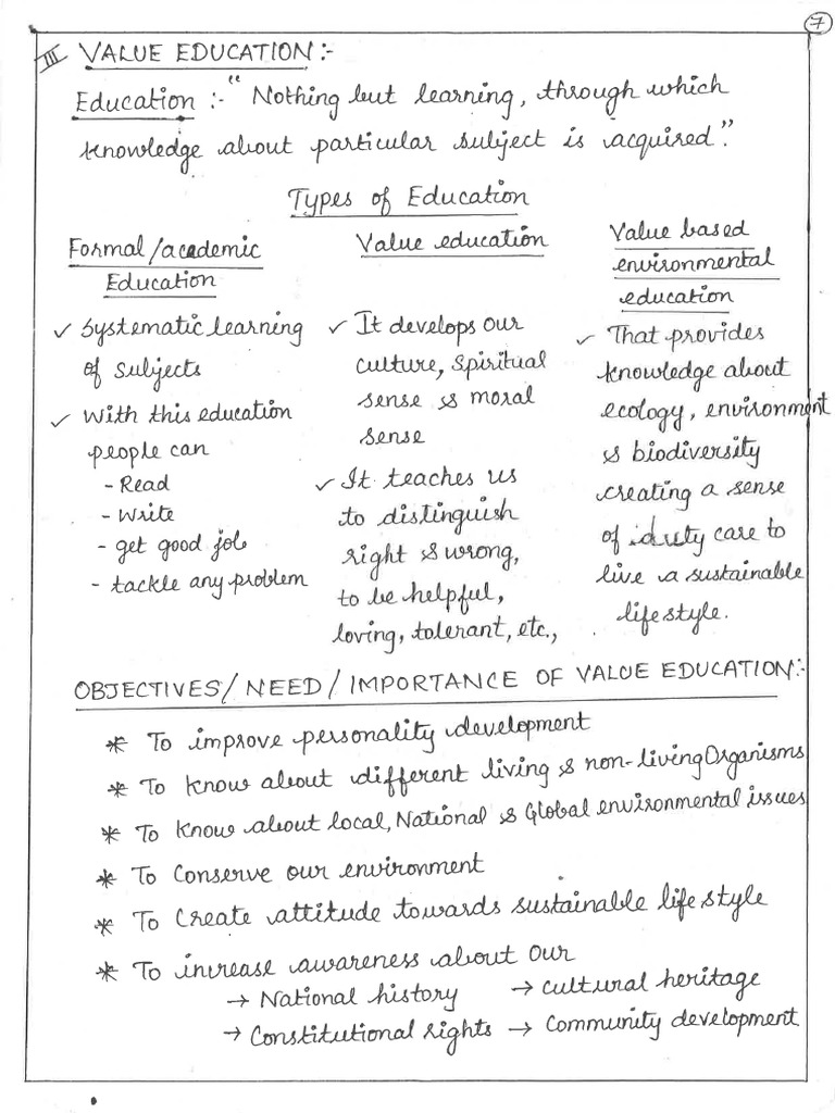 EVS 5 TH UNIT Notes - Removed | PDF