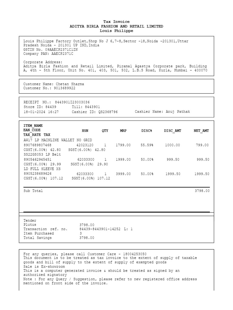 Final Bill - LP | PDF