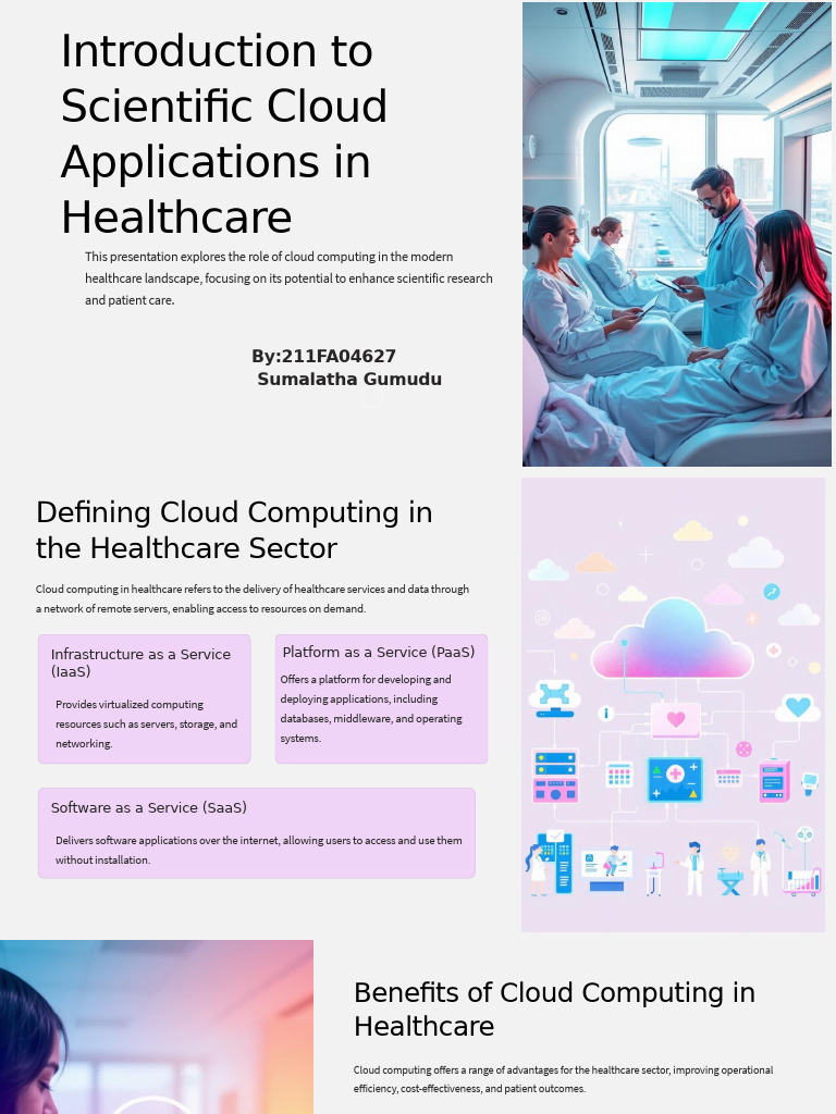 Introduction To Scientific Cloud Applications in Healthcare | PDF ...