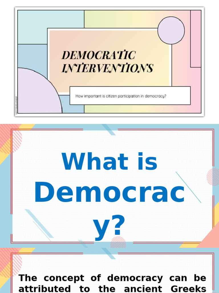 Democratic-Interventions-2025 | PDF | Philippines | Government