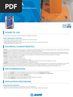 Mapegrout ME05 Technical Data Sheet | PDF | Concrete | Deep Foundation