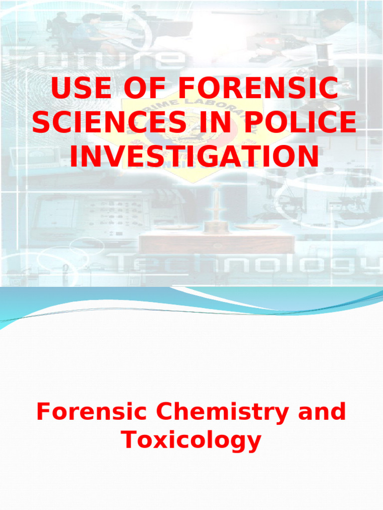Forensic Chemistry and Toxicology Lecture | PDF | Fingerprint ...