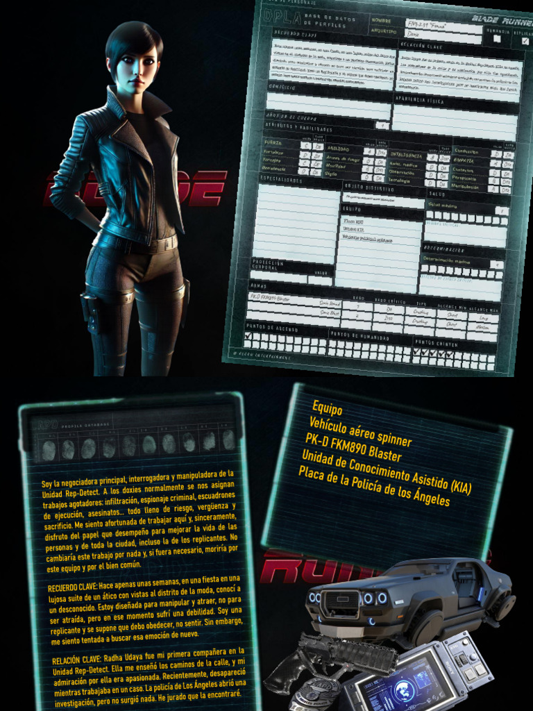 Fichas Blade Runner | PDF