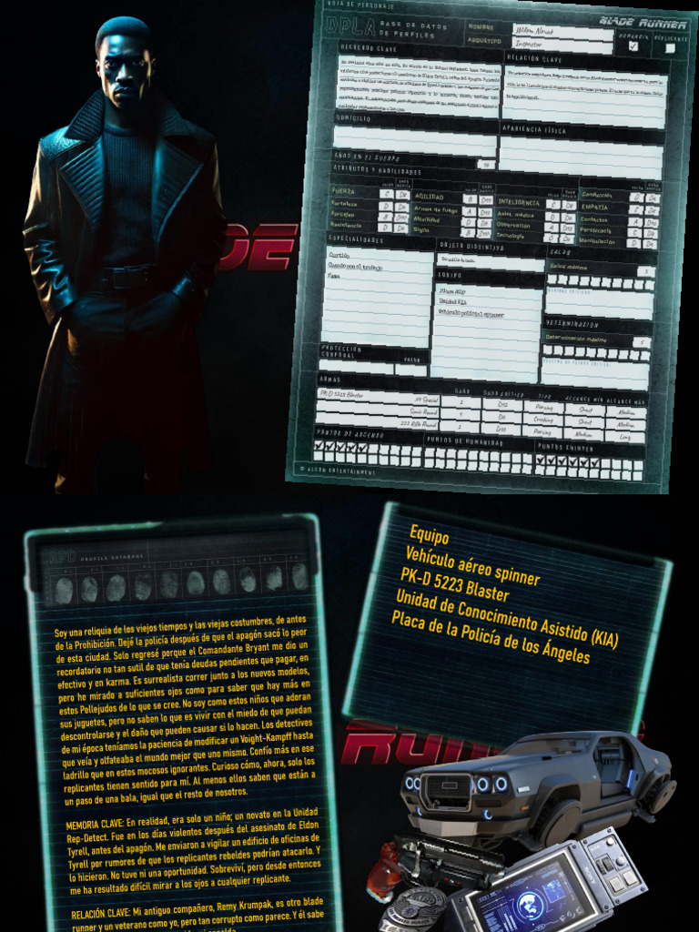 Fichas Blade Runner 2 | PDF