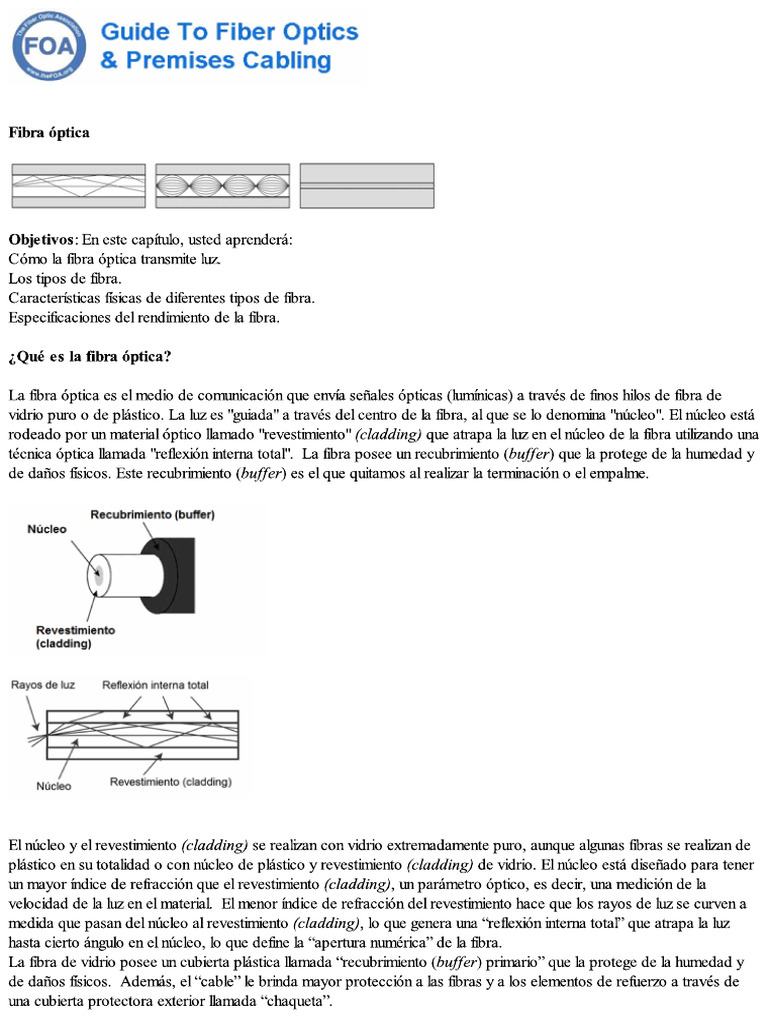 FOA Reference Guide To Fiber Optics | PDF