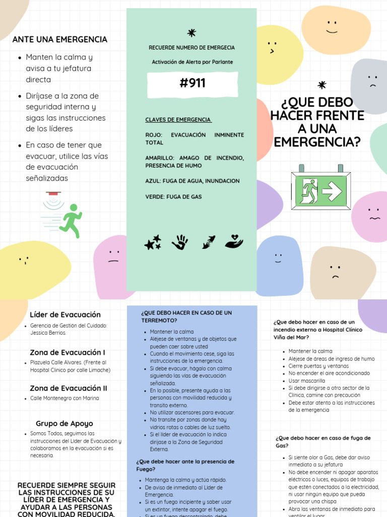Triptico Evacuacion SAT | PDF