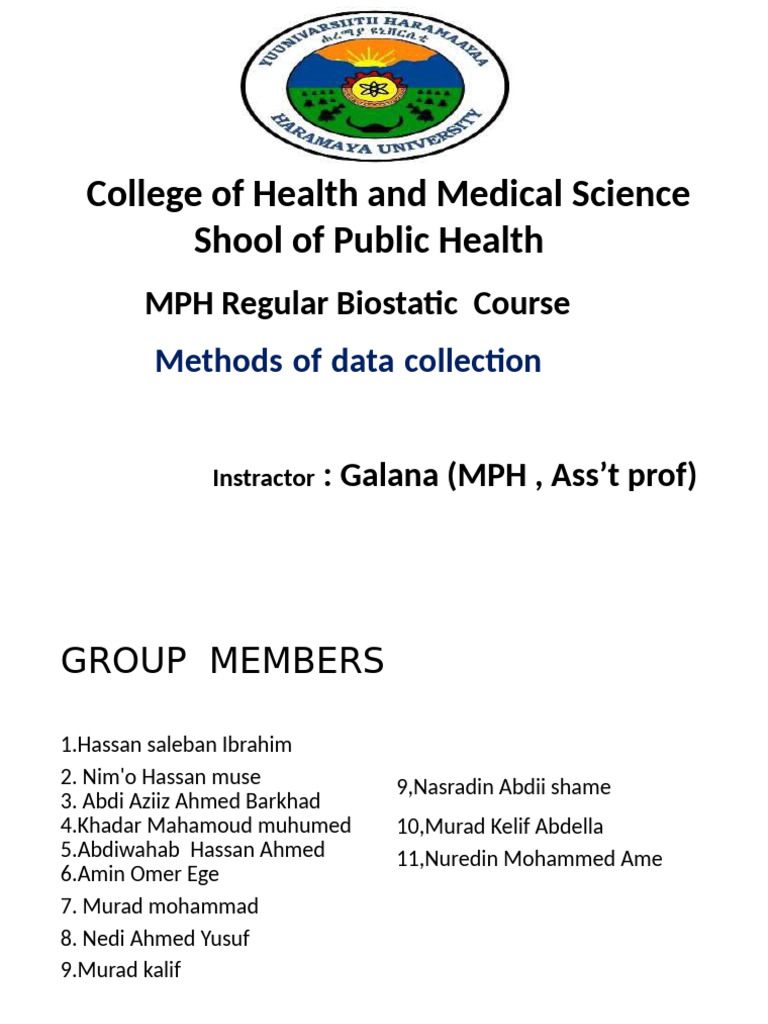 Method of Data Epi Group123 | PDF | Questionnaire | Focus Group