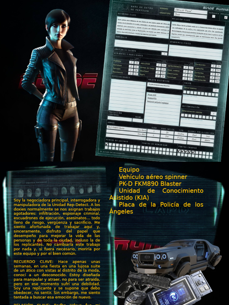 fichas blade runner | PDF